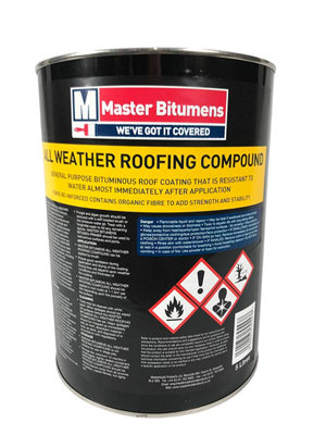 Master Bitumens All Weather Roof Compound Black Bitumen Waterproof Roof ...