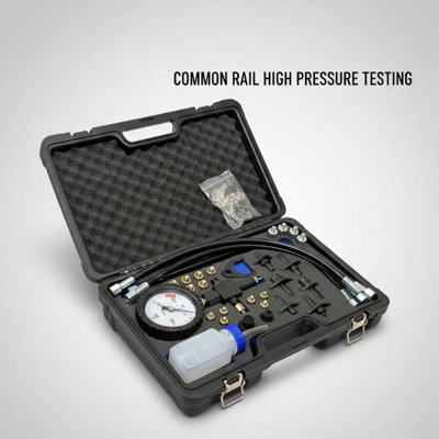 Master Common Rail Diesel High Pressure Tester Kit + Injector Pipe Blanks