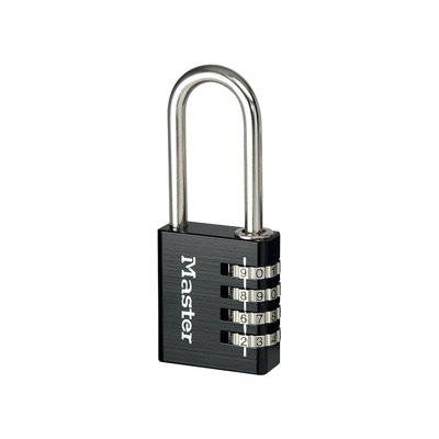 Master Lock Black Finish Combination Padlock Multi Colour (40mm 4 Digit ...