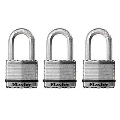 Master Lock Excell Laminated Steel Padlocks Multi Colour (50mm - Keyed ...