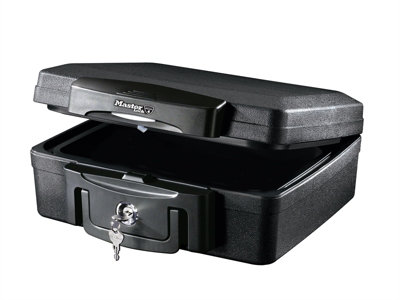 Master Lock H0100 Small Key Locking Fire & Water Chest MLKH0100 | DIY ...