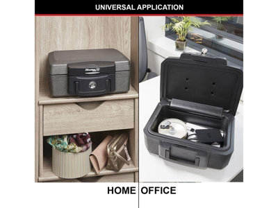 Master Lock H0100 Small Key Locking Fire & Water Chest MLKH0100