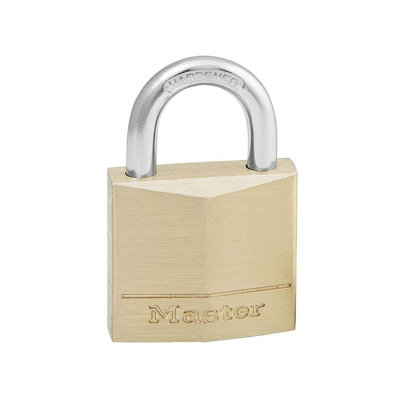 Master Lock Solid Br Padlocks Double Lever Multi Colour (30mm 4-Pin)