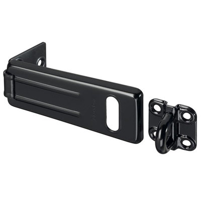 Master Lock Wrought Steel Hasps Multi Colour (115mm - Black Matt)