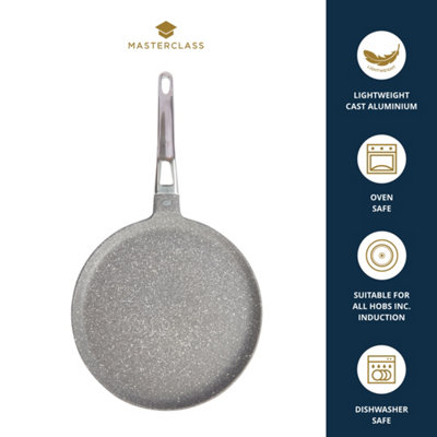 MasterClass Cast Aluminium Crepe Pan for Induction Hob with Non-stick ...