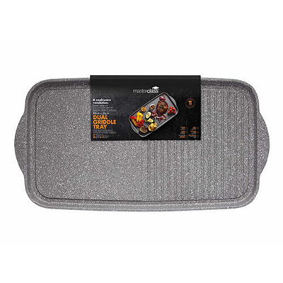 MasterClass Cast Aluminium Non-Stick Griddle Plate, 51 x 27 cm