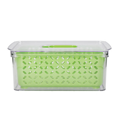 MasterClass Fresh Keeper Stacking Lidded Fridge Storage Box