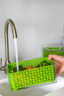 MasterClass Fresh Keeper Stacking Lidded Fridge Storage Box