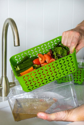 MasterClass Fresh Keeper Stacking Lidded Fridge Storage Box