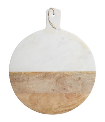 MasterClass Gourmet Prep & Serve Wood & Marble Paddle Board | DIY at B&Q