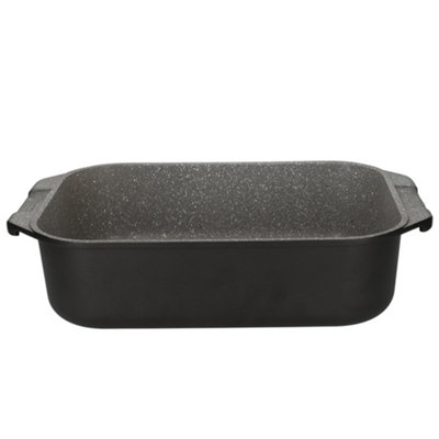 MasterClass Large Roasting Tin with Handles - Black | DIY at B&Q