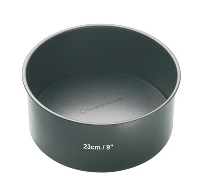 MasterClass Non-Stick 23cm Loose Base Deep Cake Pan | DIY at B&Q