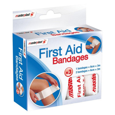 Masterplast First Aid Tape - White - Pack of 3
