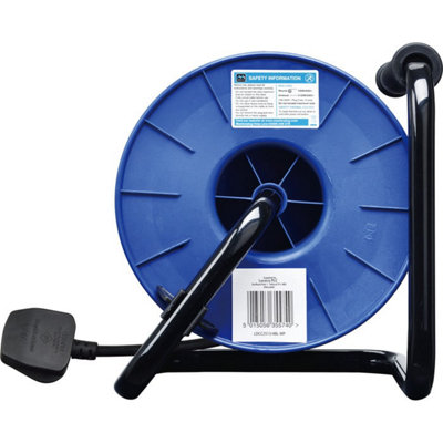 Masterplug 25 Metre Cable Reel - 4 Sockets - Thermal Cut-Out Protection ...