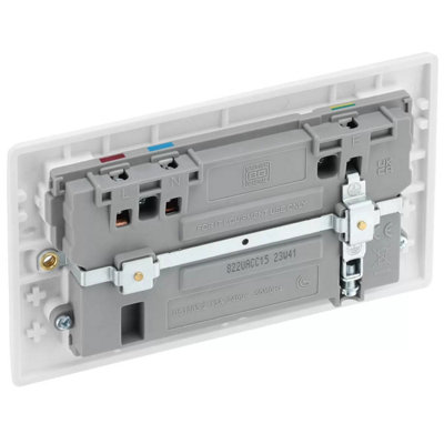 Masterplug 2x Double 13A Switched Sockets with USB A & Dual USB C Ports ...