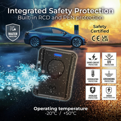 Masterplug Electric Car Charger For Home Type 2 7.4kW with FREE 5m ...