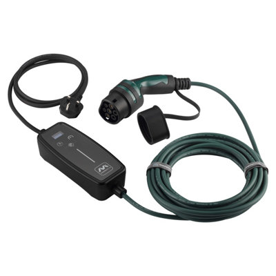 Masterplug EV Charging Cable Mode 2 10m 3 Pin UK Plug to Type 2