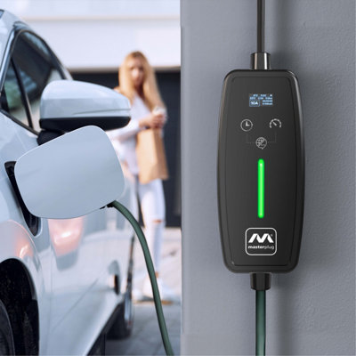 Masterplug EV Charging Cable Mode 2 3m 3 Pin UK Plug to Type 2