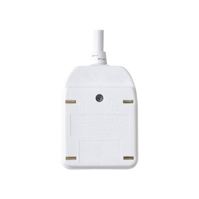 Masterplug Single Socket Extension Lead 13A White Power Cable for Home ...