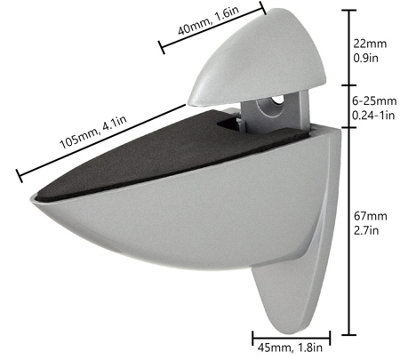 Mastershelf ARA White Bracket (pair)