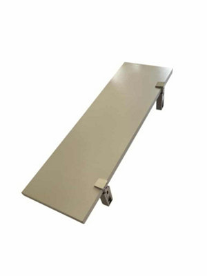 Mastershelf Grey Dore Shelf 60x18x1.8cm