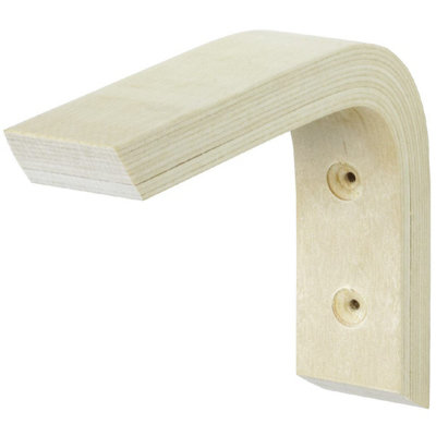 Mastershelf THOR Wooden Bracket 14x10x3cm | DIY at B&Q