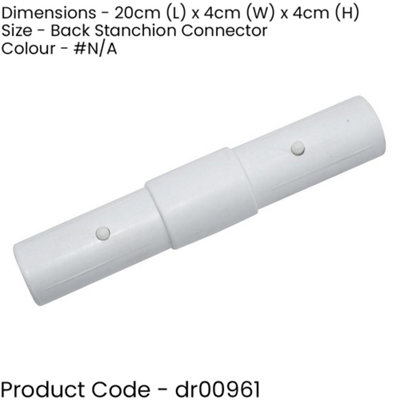 Match Approved Football Goal Post Spare Back Stanchion Connector Joint ...