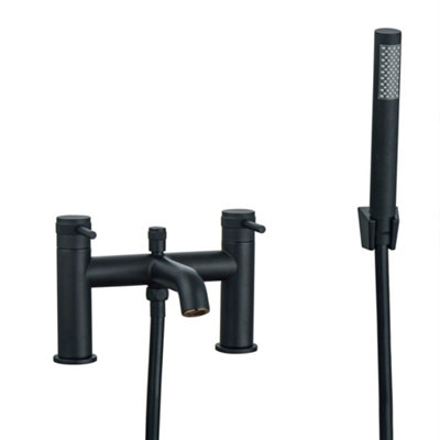 Buy Matt Black Ravello Basin Mono & Bath Shower Mixer Tap Pack ...