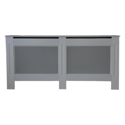 Matt Grey Diamond Radiator Cover - Extra Large