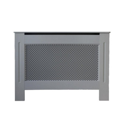 Matt Grey Diamond Radiator Cover - Medium