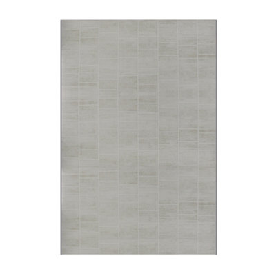 Matt Grey Multi Tile Bathroom PVC Cladding Shower Wet Wall Panels 1m x 2.4m