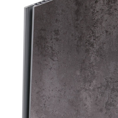 Matt Loft Concrete Bathroom PVC Cladding Shower Wet Wall Panels 1m x 2 ...