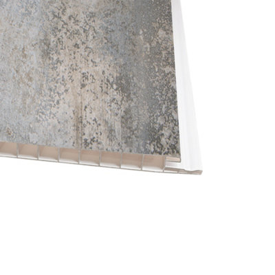 Matt Weathered Stone Bathroom PVC Cladding Shower Wet Wall Panels 1m x ...