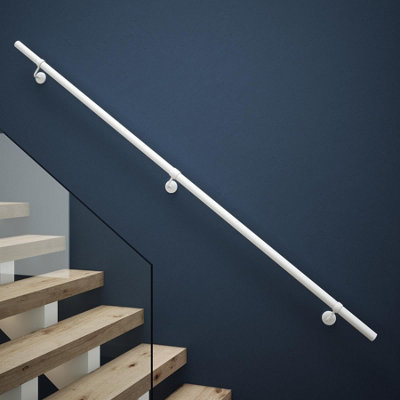 Matt White Stair Hand Rail Kit 2.4M