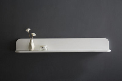 Matt White Stone Bathroom Shelf 600mm