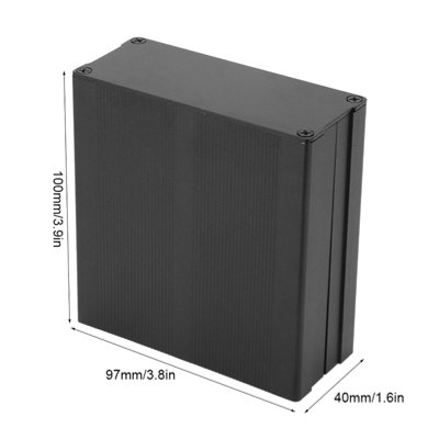 Matte Black Aluminum Enclosure for Printed Circuit Board-Ideal for ...
