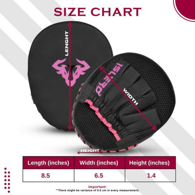 MATTE BLACK BOXING PADS MEN FOCUS MITTS MMA MUAY THAI MARTIAL ARTS ...