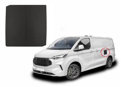 Matte Black Repair / security shield compatible with Ford Custom (2024 ...