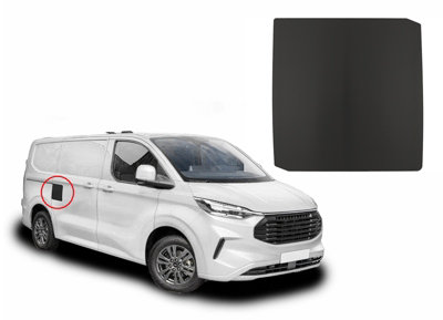 Matte Black Repair / security shield compatible with Ford Custom (2024 ...