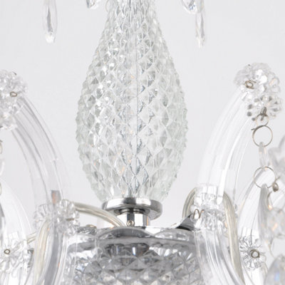 Matteo 5-Light Chrome Chandelier With Smoked Acrylic Shades - Energy ...