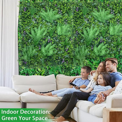 Matteo Premium Artificial Wall Hedge Panel,Dense & Realistic,100x100cm ,1PC