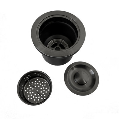 Matteo Small 304 Stainless Steel Kitchen Sink Single Basin Black