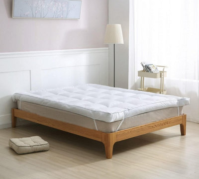 Mattress Topper Microgel Filling with Microfiber Fabric 4" Inch /10cm ...