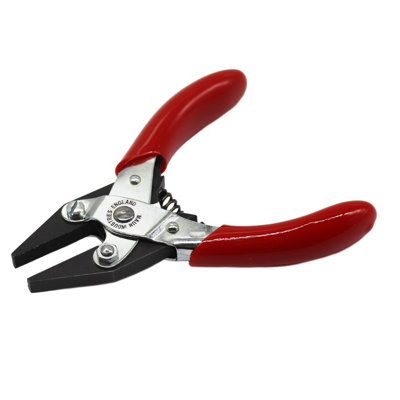 MAUN FLAT NOSE PARALLEL PLIER RETURN SPRING COMFORT GRIPS 125 MM