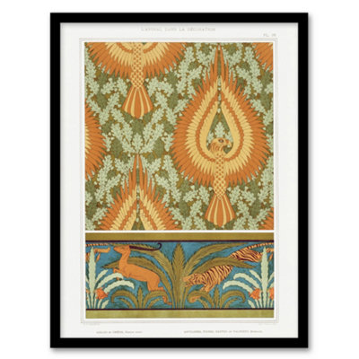 Maurice Pillard Verneuil Framed Wall Art Eagle Antelope and Tiger ...