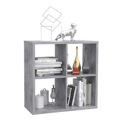 Mauro 2x2 Storage Unit in Concrete Grey | DIY at B&Q