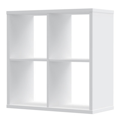 Mauro 2x2 Storage Unit in White High Gloss/White