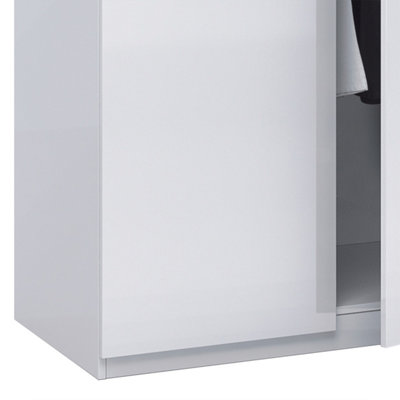 MAX 4 Door Wardrobe 180cm Wide - Satin White