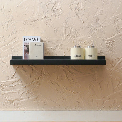 Max Solid Wood Wall Shelf Living Bedroom Kitchen Wall Mounted Floating ...