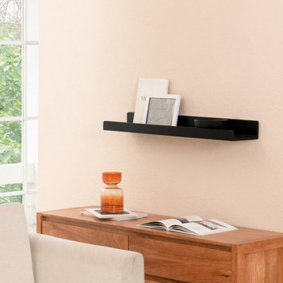 Max Solid Wood Wall Shelf Living Bedroom Kitchen Wall Mounted Floating ...